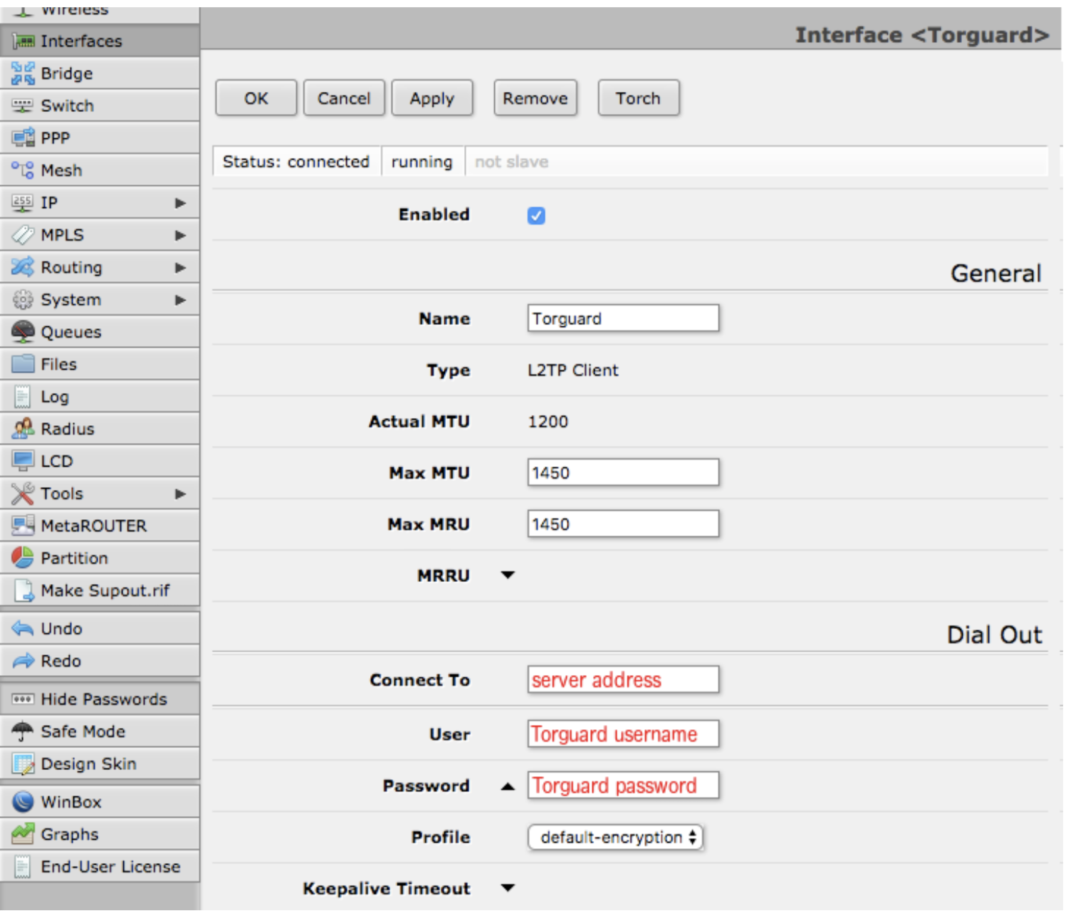 Mikrotik L2tpipsec Vpn Setup Complete Configuration Guide Torguard Support Center